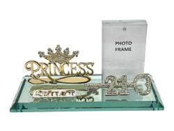 Deals on 21ST Key Princess With Diamante On Mirrorbase - Gold | Compare ...