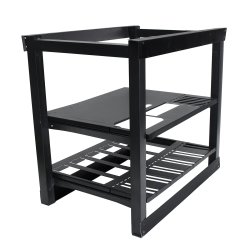 Miner Frame Bracket 6 Gpu Case Aluminum Mining Rig Case Frame With Fan ...