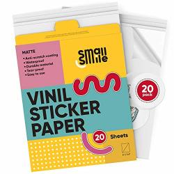 Printable Vinyl Sticker Paper Inkjet - Waterproof Sticker Paper 20 ...