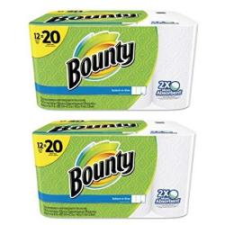 Bounty Select-a-size White Mega Roll Paper Towels 117 Sheets 12 Rolls ...