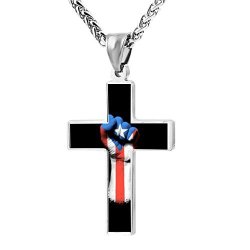 Deals on Patriotic Cross Flag Puerto Rico Religious Prayer Jewelry ...