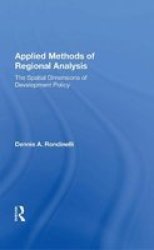 Applied Methods Of Regional Analysis - The Spatial Dimensions Of ...