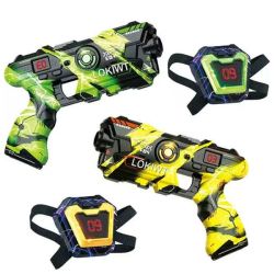 Deals on Laser Tag Guns Set Of 2 With Digital LED Vests Score Display ...