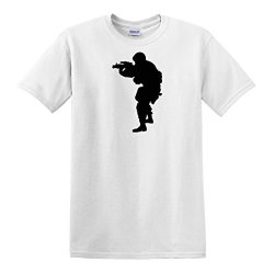 Fagraphix Men's Gign Operator GSG-9 Socom T-Shirt Medium White Prices ...