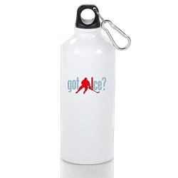 Aluminum Water Bottle 17.5OZ Cycling Hockey Got Ice Funny With Handle ...