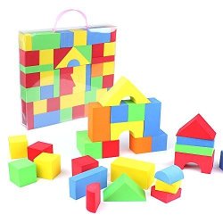 Deals on Ebuygb Pack Of 65 Soft Eva Foam Building Blocks Set - Kids ...