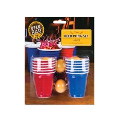 Drinking Game - Beer Pong Set - Cups & Balls - MINI - 18 Piece - 12 ...