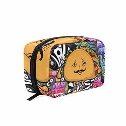 Toiletry Bag Taco Bout It Strange Chicken Characters Small Zebra ...